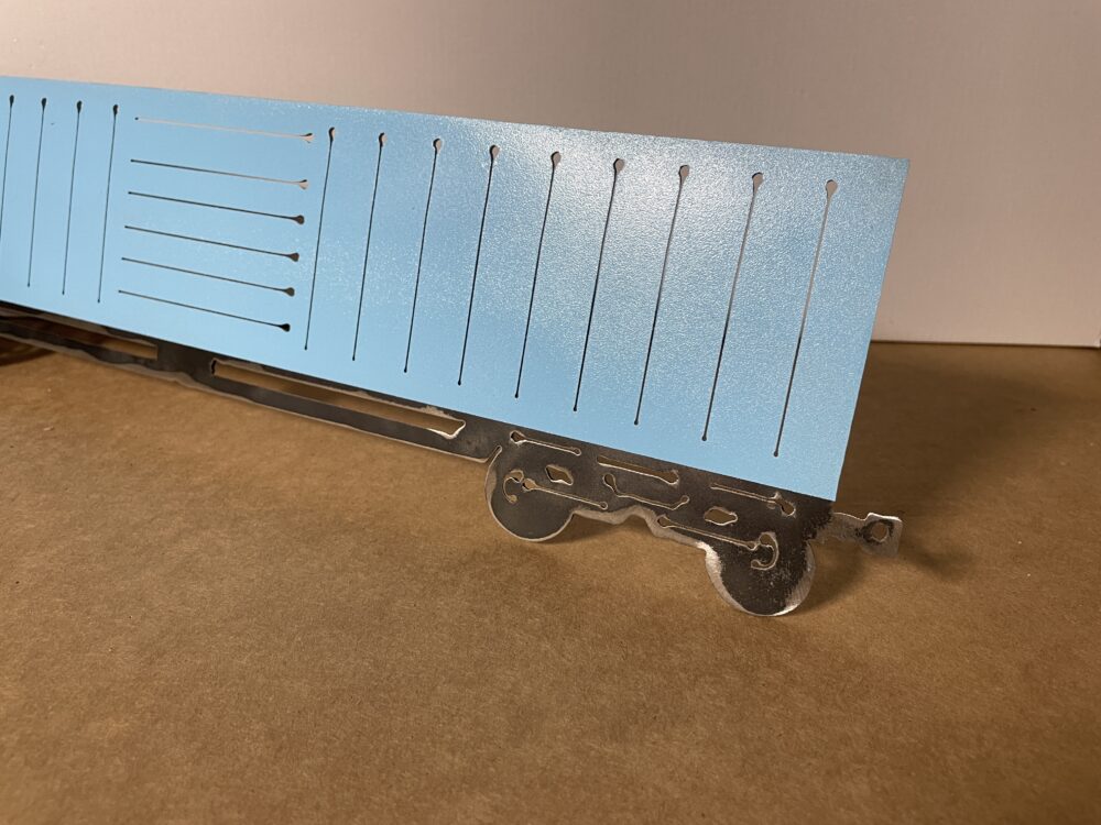 Steel Boxcar Cutout – Railroad Sign – The Ghost Yard