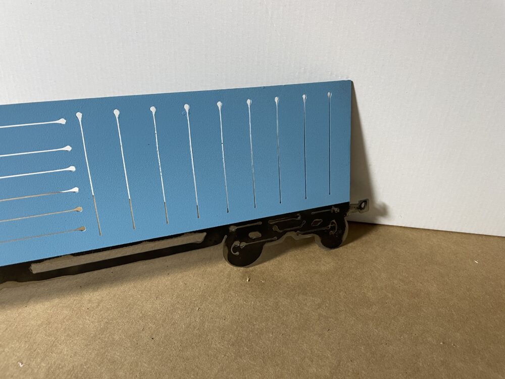 Steel Boxcar Cutout – Railroad Sign – The Ghost Yard